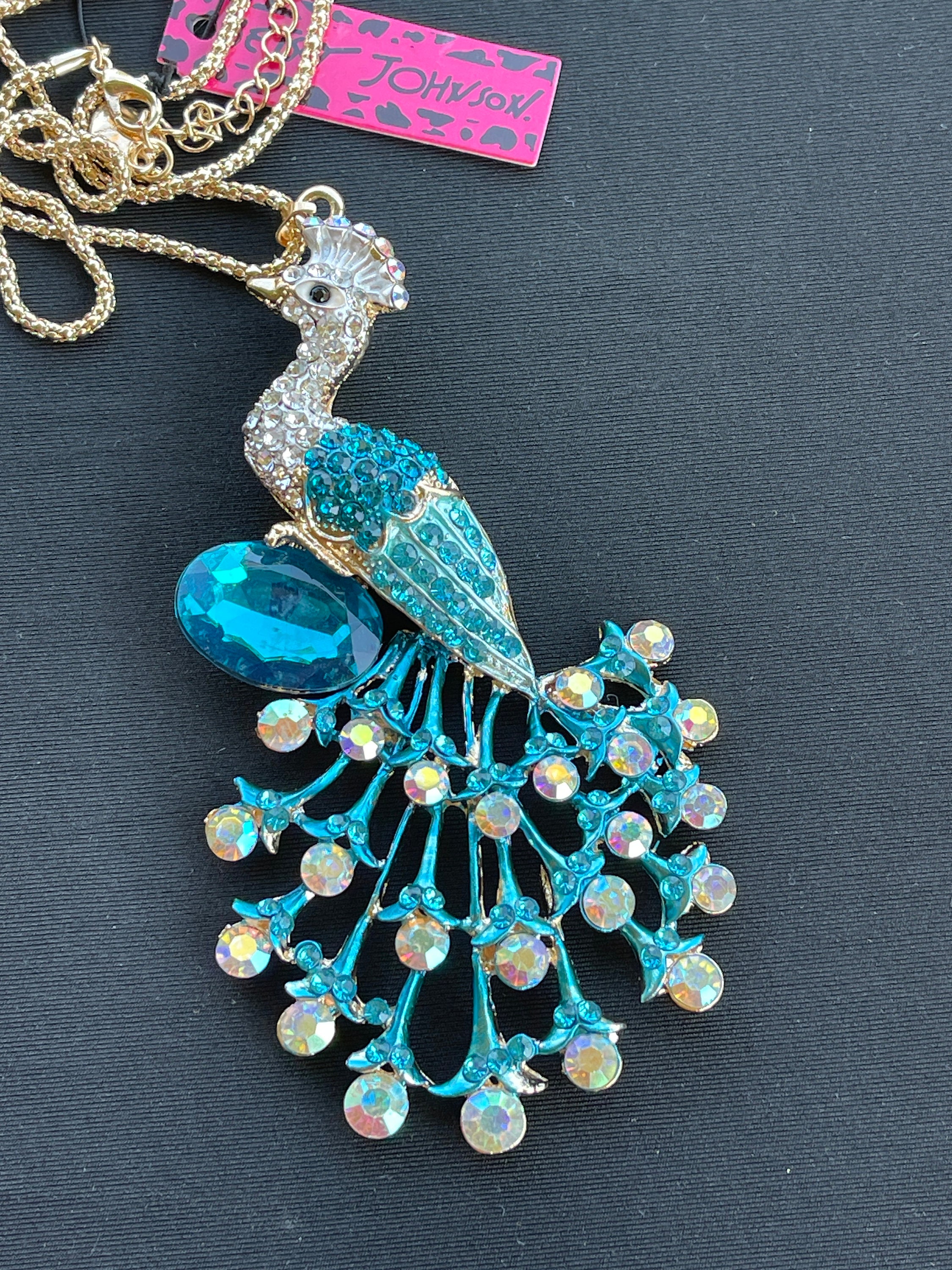 Betsey johnson peacock earrings store