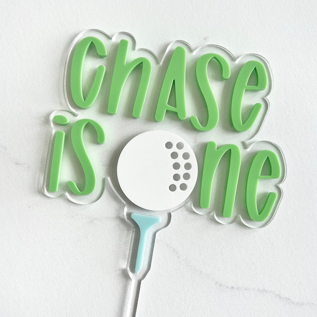 Golf Theme, Golf Party, Hole in One, Kids Party, Cake Topper, Golf Cake ...