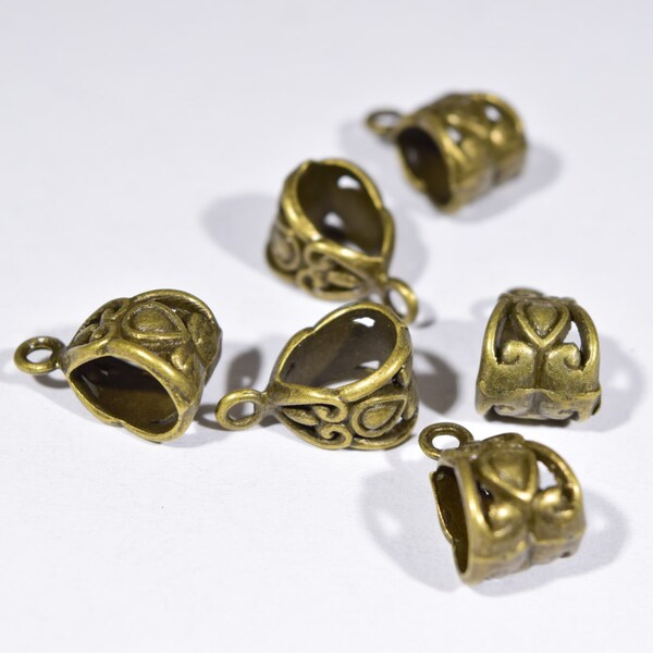 Bronze Necklace Bail - Etsy