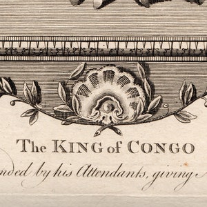 1778 King of the Congo Print Original Copper Engraving Laid Paper ...