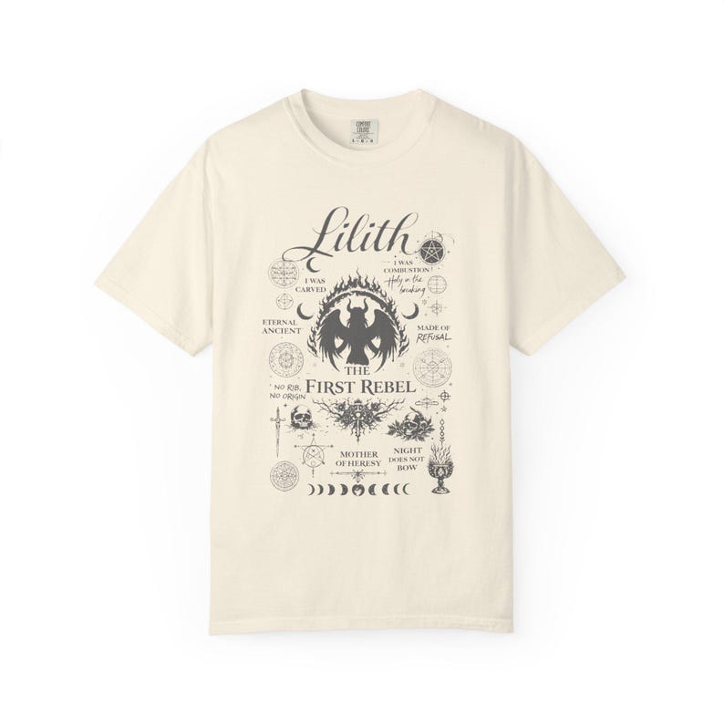 Lilith Dark Feminine Shirt Occult Graphic Tee Witchcraft Goddess ...