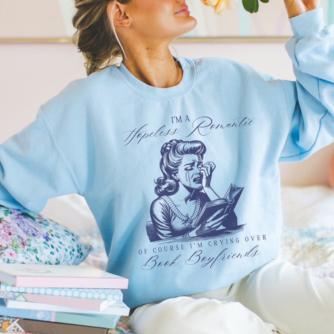 Hopeless Romantic Reader Sweatshirt Dark Romance Reader Crewneck ...