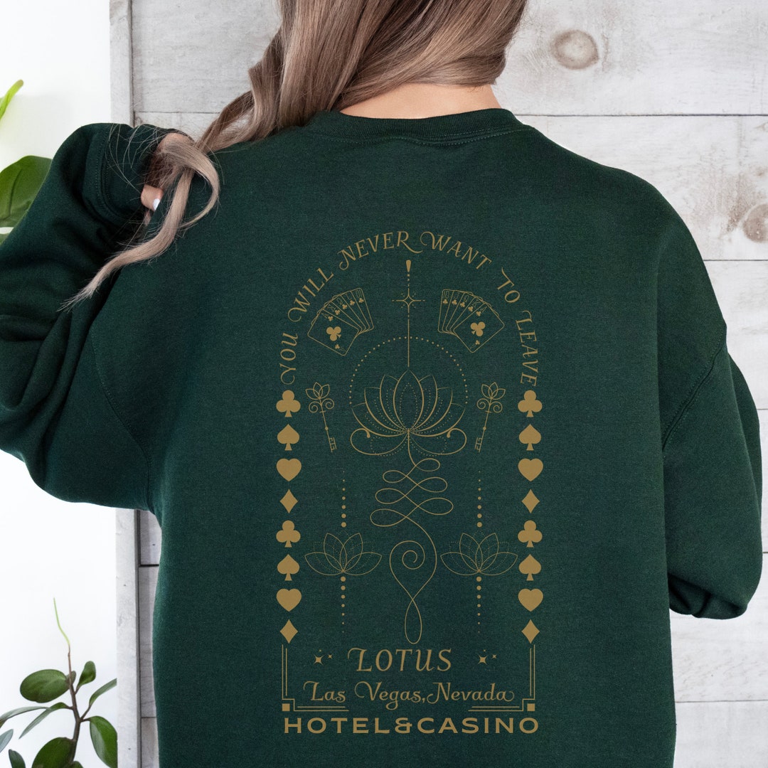 Lotus Hotel & Casino Sweatshirt, Percy Jackson Backprint Design - Etsy