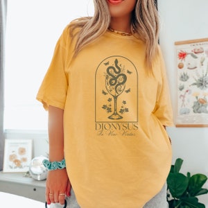 Dionysus Comfort Colors Shirt Mythology Shirt Poet Tee Dark Academia ...
