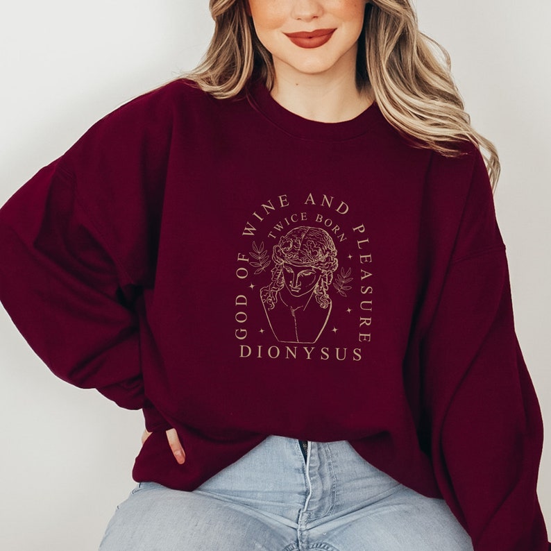 Dionysus Sweatshirt: Greek Mythology Dark Academia Clothing - Etsy