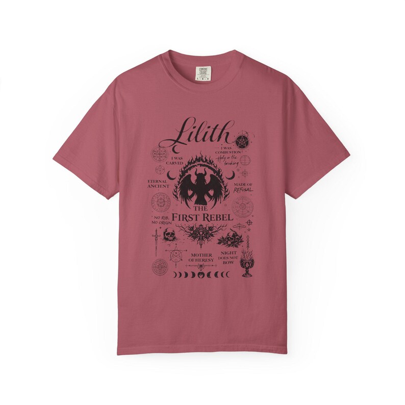 Lilith Dark Feminine Shirt Occult Graphic Tee Witchcraft Goddess ...