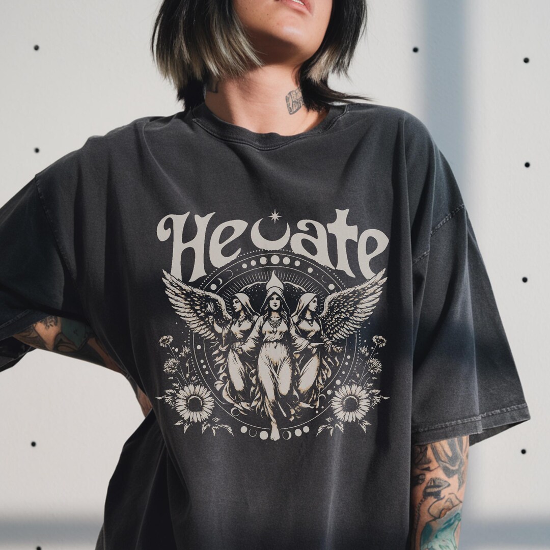 Hecate Comfort Colors Shirt Hekate Goddess of Magic Moon Phases Witchy ...