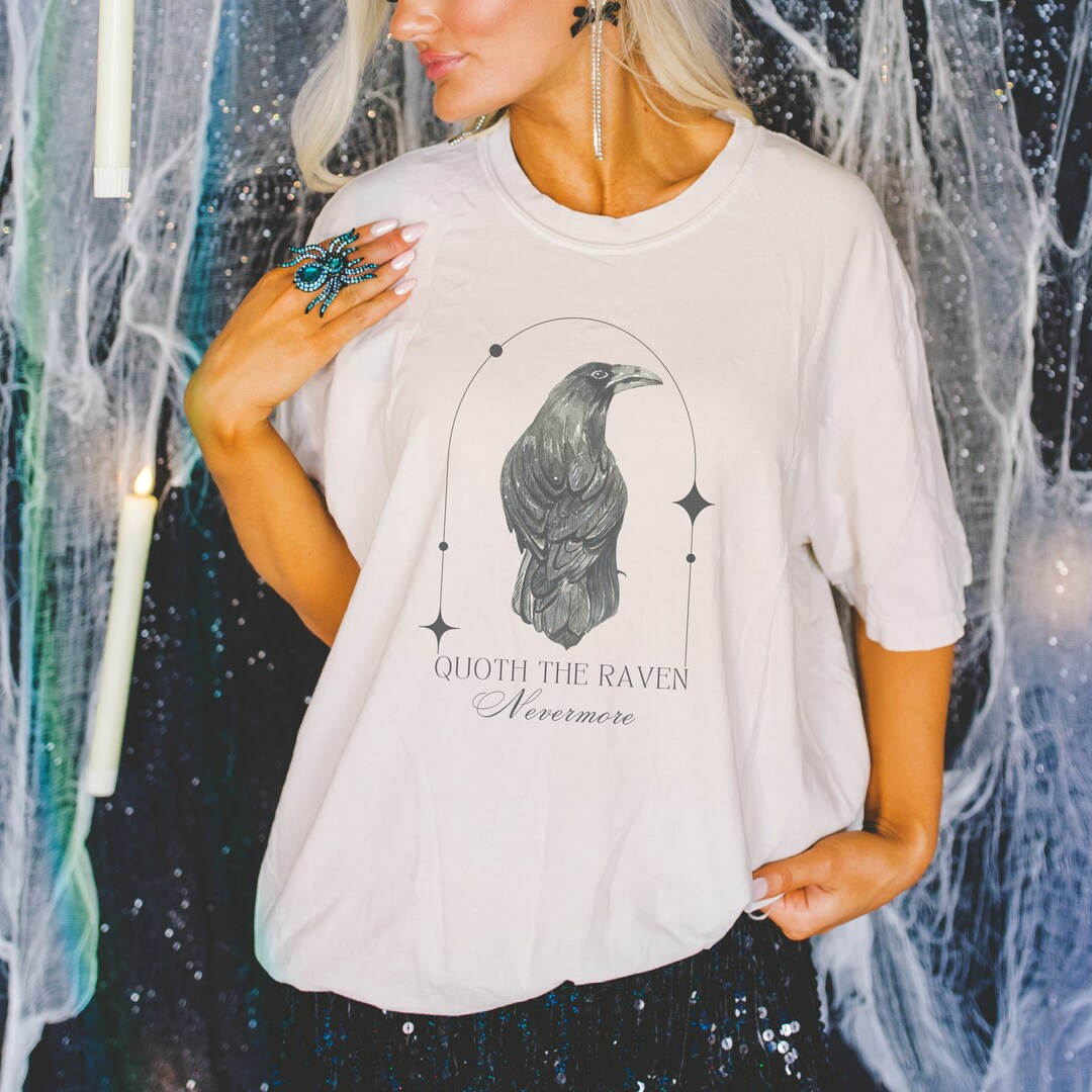 Edgar Allan Poe Shirt Nevermore Classic Literature Whimsigoth Macabre ...