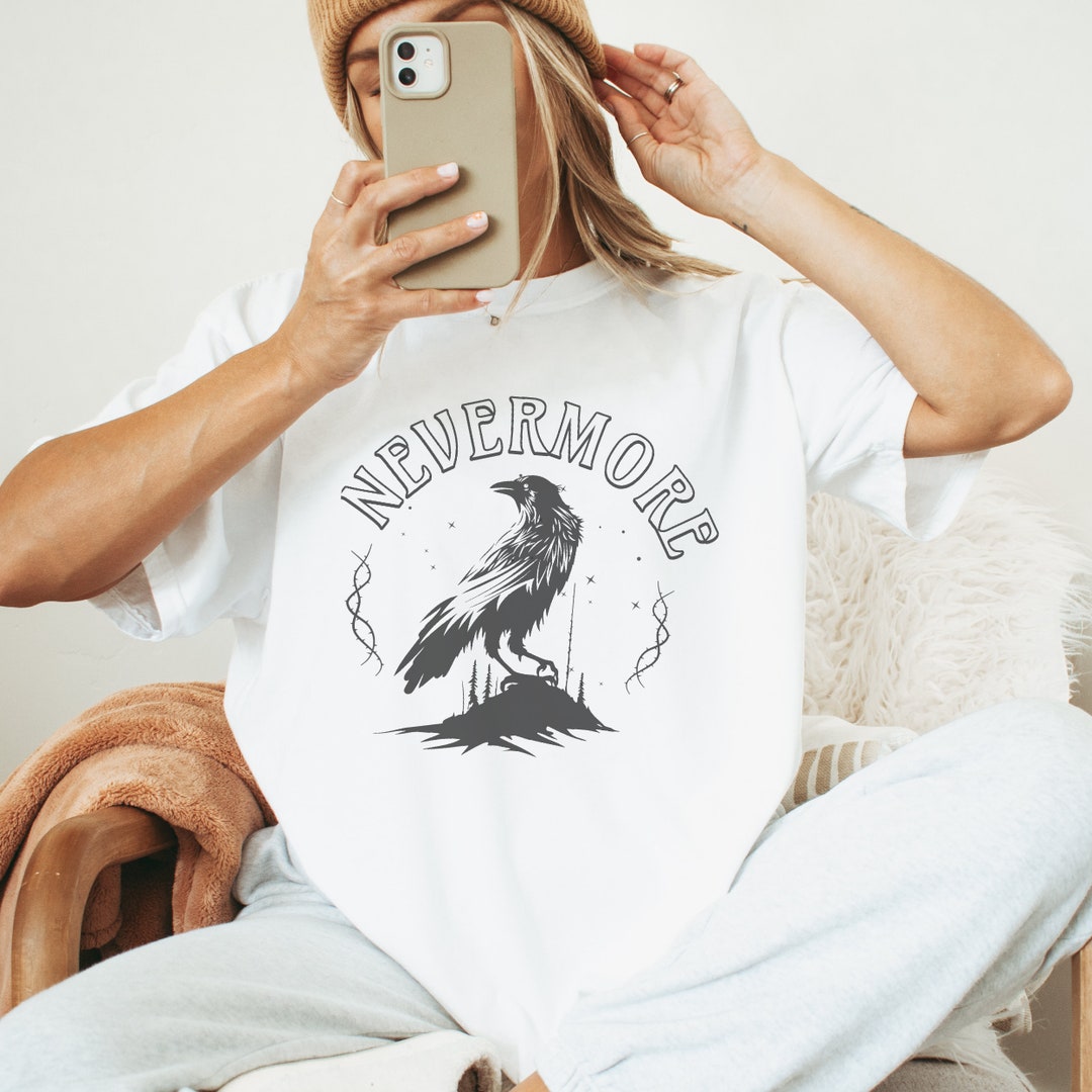 Edgar Allan Poe Shirt Nevermore Classic Literature Whimsigoth Macabre ...