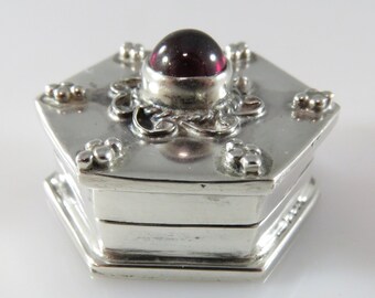 Sterling Pill Box - Etsy