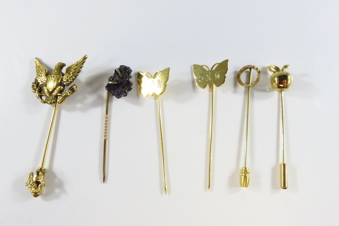 Stick Pin Assortment Vintage Modern Eagle Circle Butterfly - Etsy