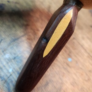 Small Black Walnut Rattle With Inlay - Etsy