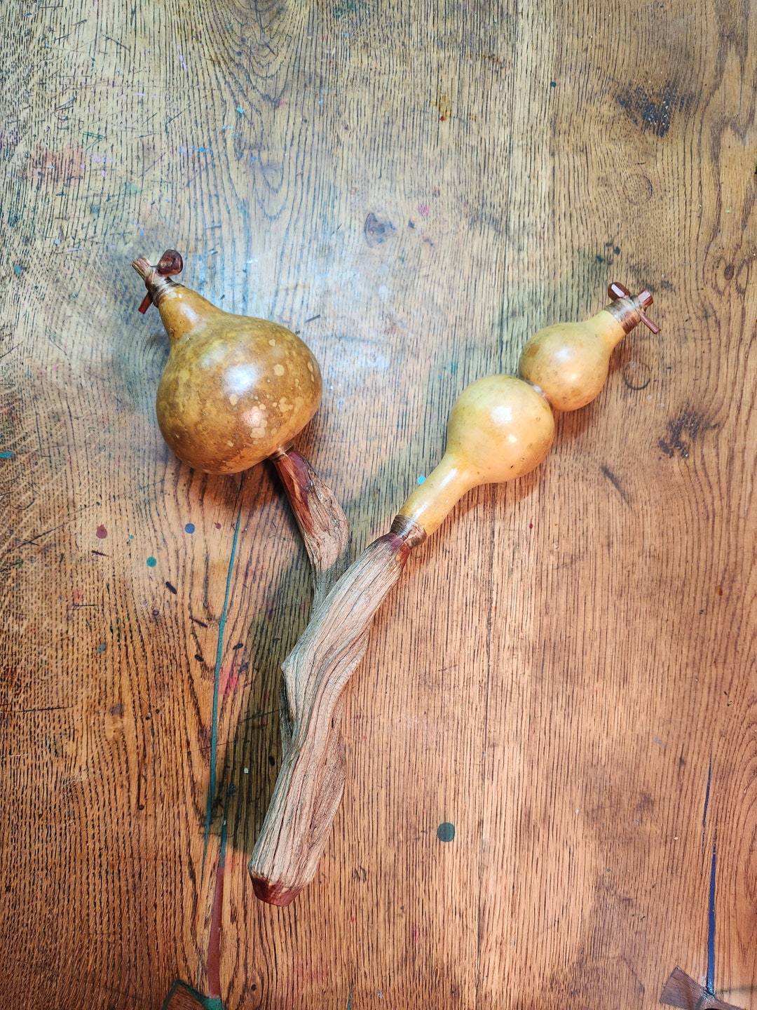 BIG Branched Cedar Rattle With Bark - Etsy