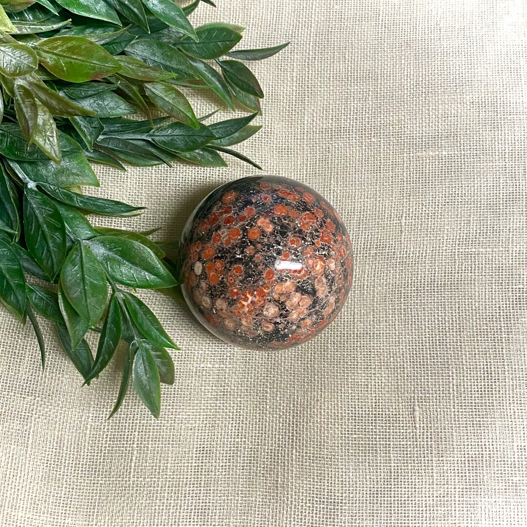 Mexican Red Snowflake Jasper Sphere - Etsy