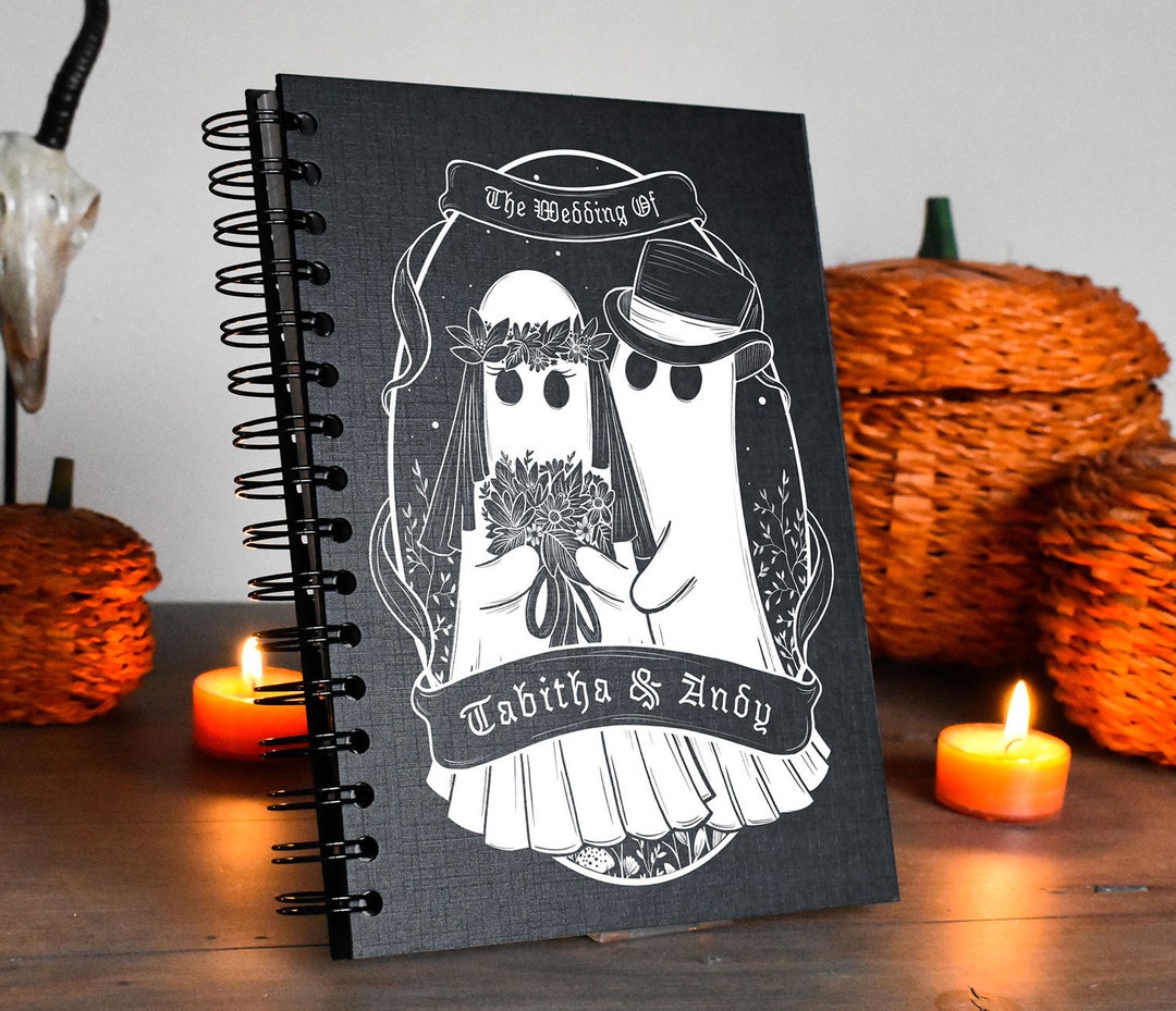 Custom Ghosts 'the Wedding Of' | Gothic Wedding Guestbook | Journal ...