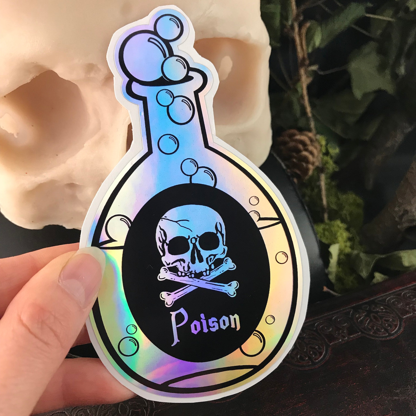 Holographic Bubbly Poison Bottle Sticker Vinyl Decal - Etsy
