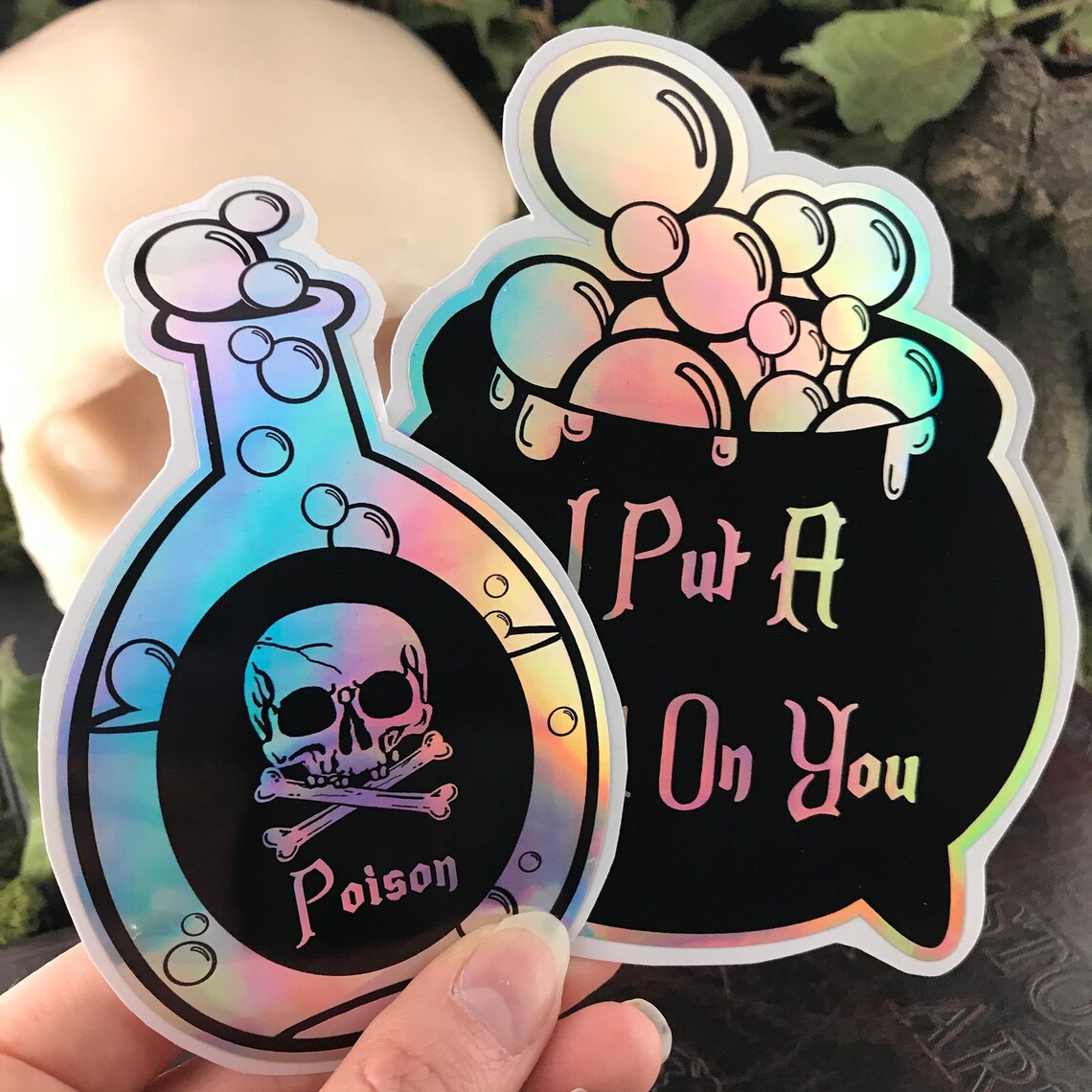 Holographic Bubbly Poison Bottle Sticker Vinyl Decal - Etsy