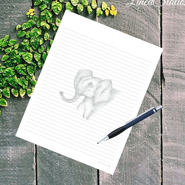 Lined Stationery - Etsy