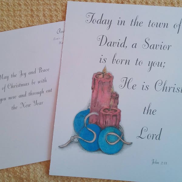 Christmas Christian Post Cards - Etsy