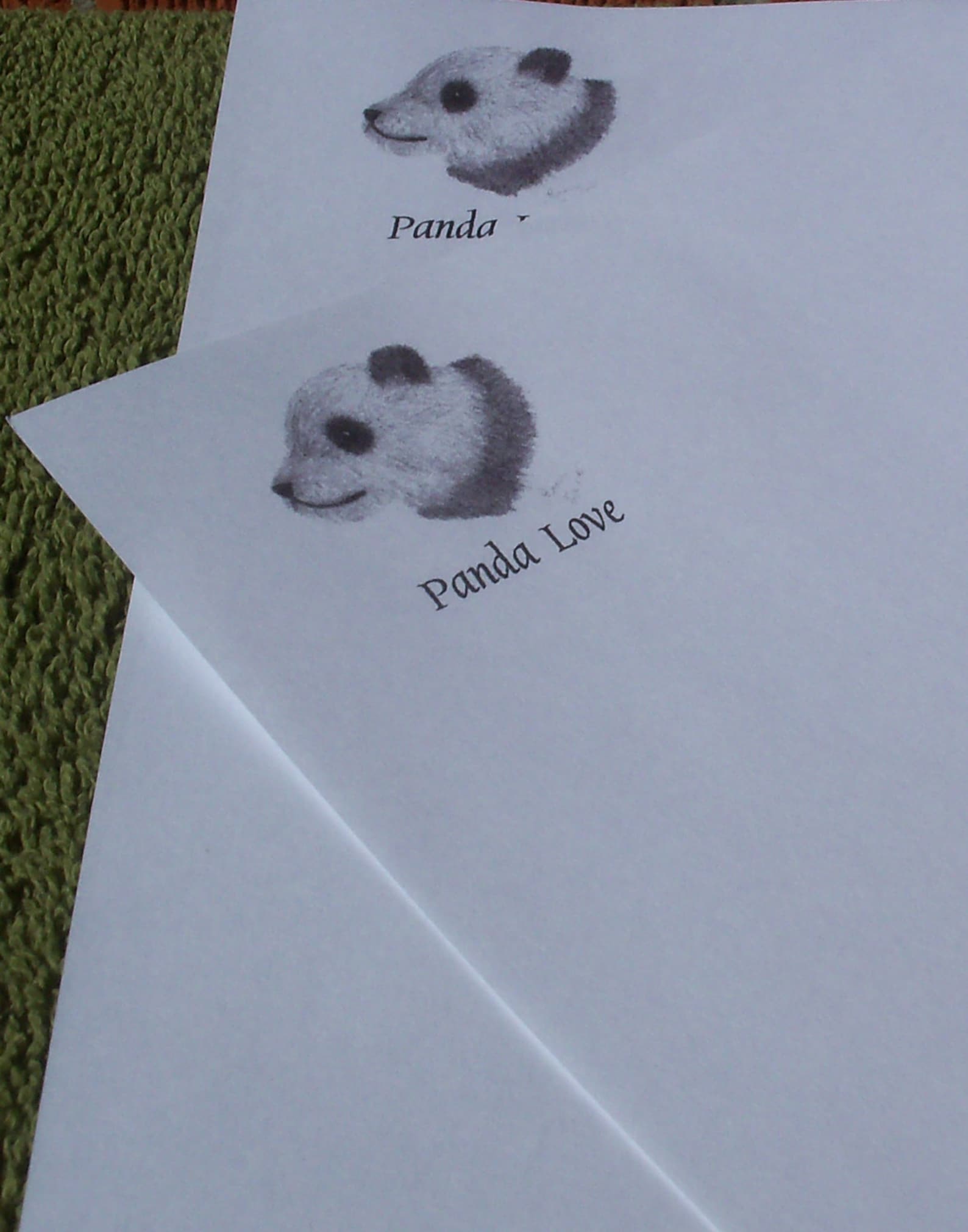 Panda Stationery Letter Sheets / Panda Writing Paper / Art | Etsy