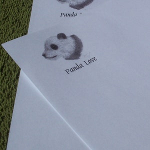 Panda Stationery Letter Sheets / Panda Writing Paper / Art - Etsy