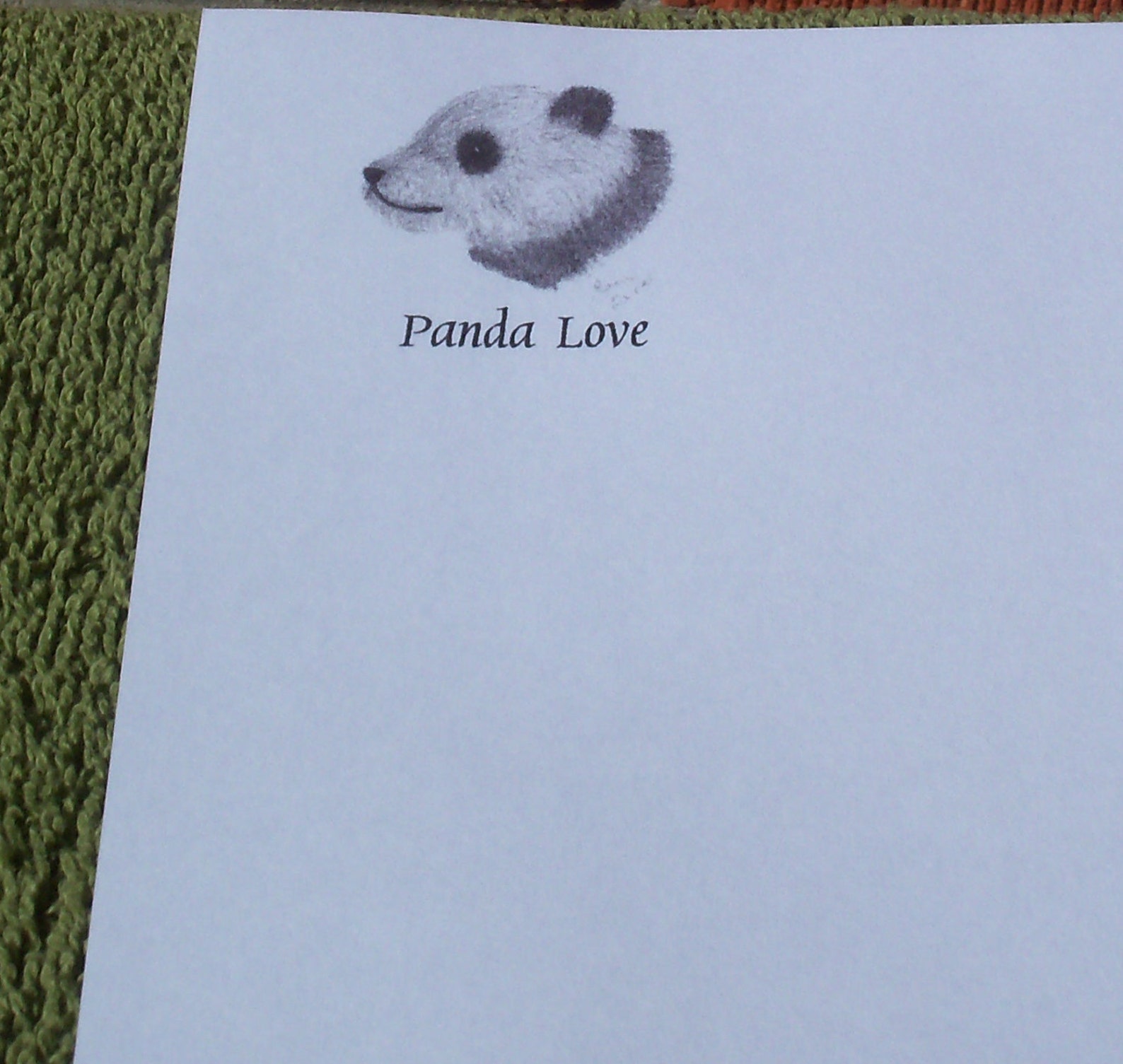 Panda Stationery Letter Sheets / Panda Writing Paper / Art | Etsy
