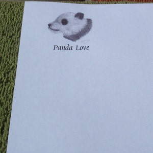 Panda Stationery Letter Sheets / Panda Writing Paper / Art - Etsy