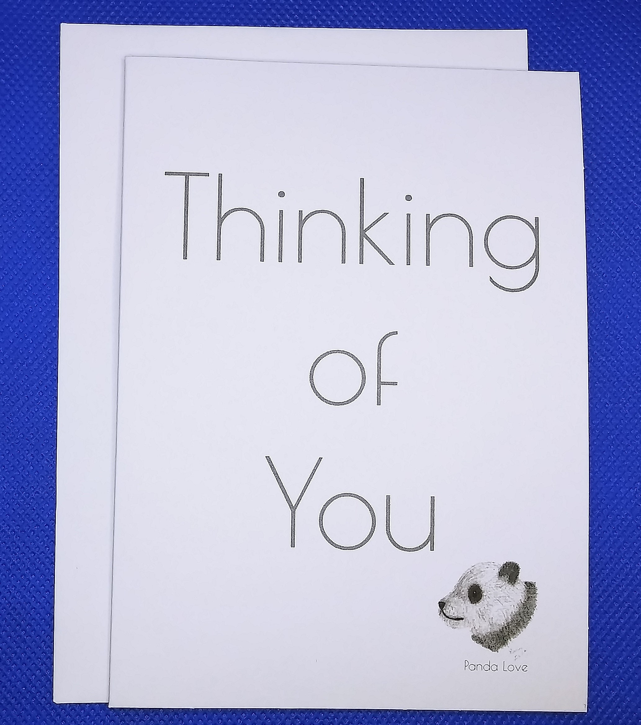 Panda Thinking of You Greeting Cards / Panda Just Because | Etsy