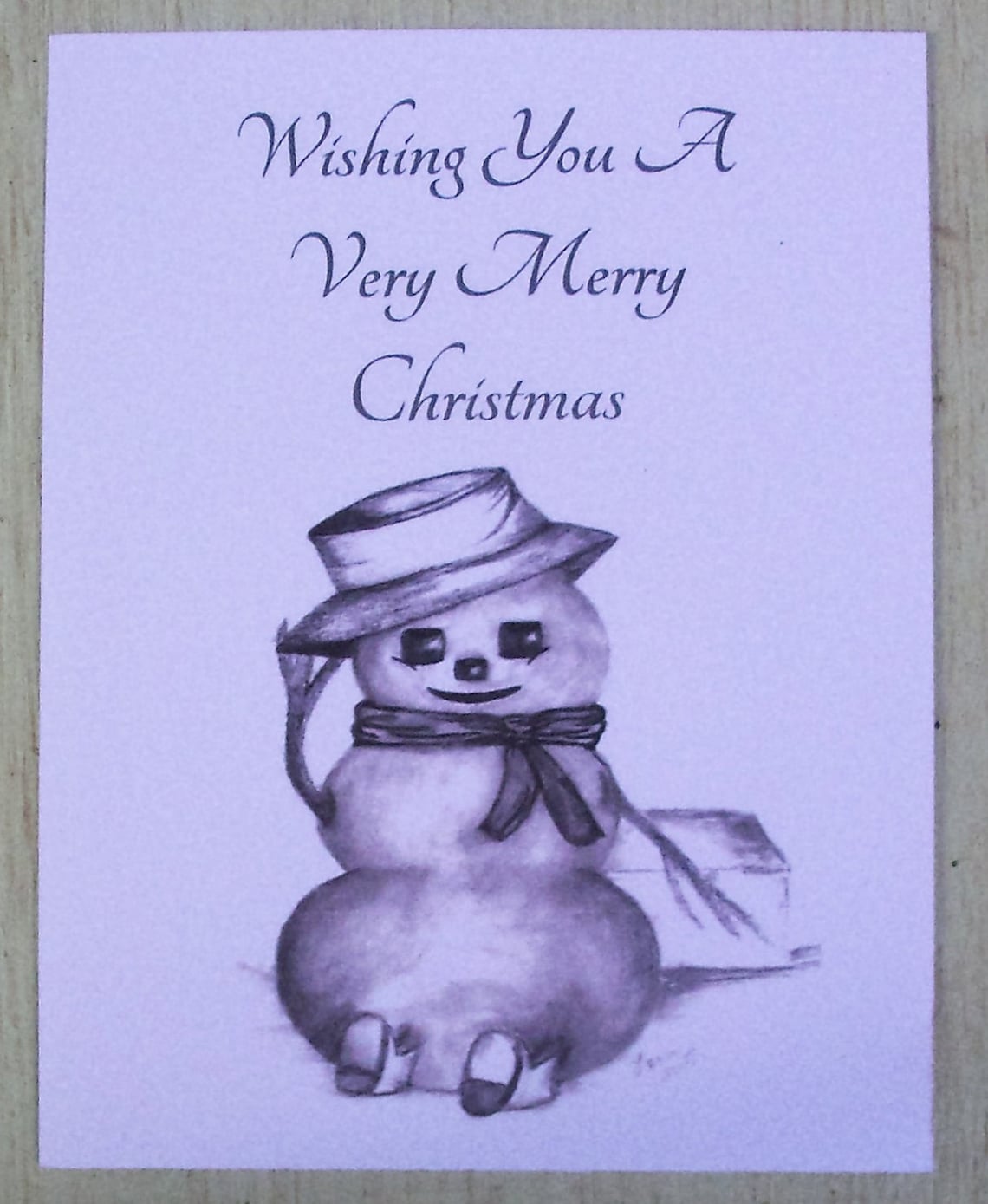 Christmas Postcardchristmas Snowman Postcard Sets-snowman - Etsy