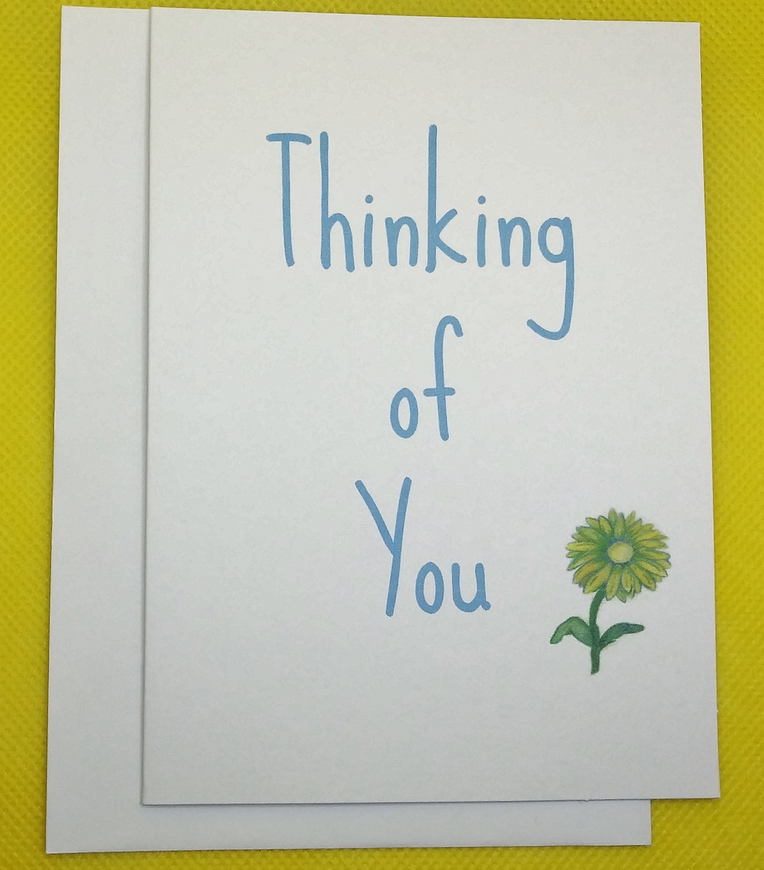 Sunflower Thinking of You Cards / Sunflower Just Because Cards / Art - Etsy