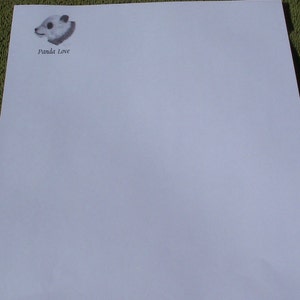 Panda Stationery Letter Sheets / Panda Writing Paper / Art - Etsy