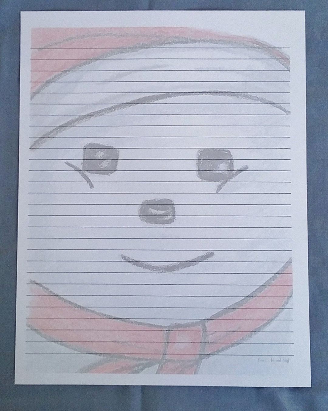 Christmas Snowman Stationery Letter Sheets / Christmas Writing Paper ...