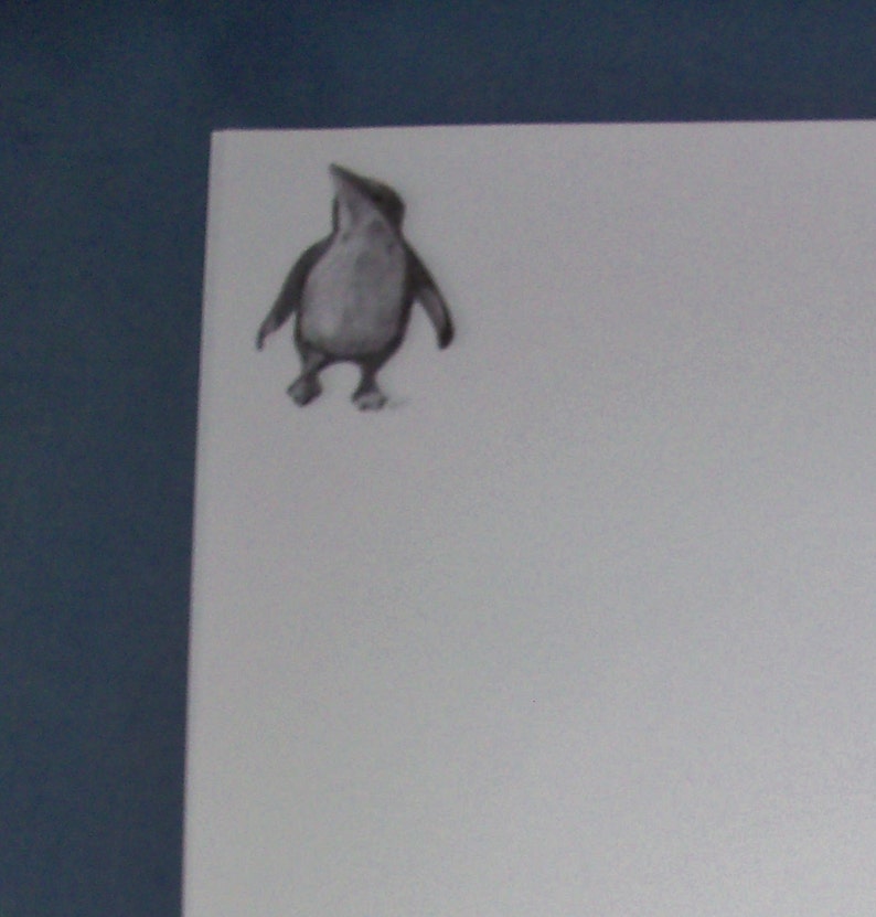 Penguin Letter Stationery Sheets / Penguin Writing Paper / Art - Etsy
