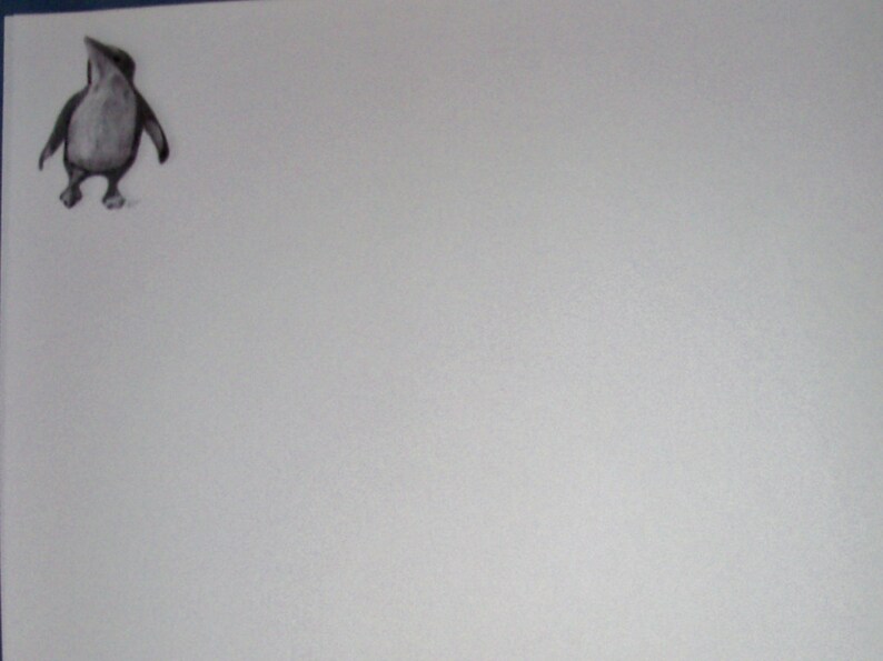 Penguin Letter Stationery Sheets / Penguin Writing Paper / Art - Etsy