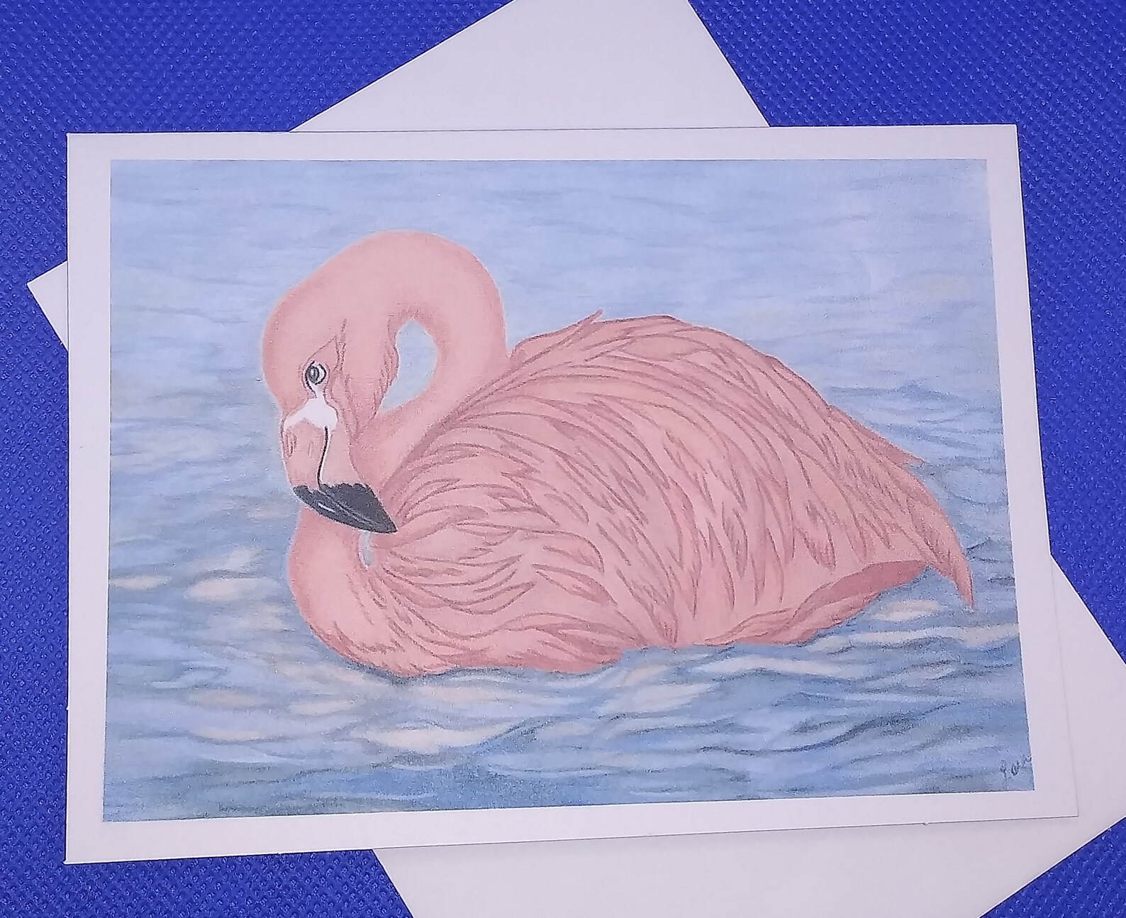 Pink Flamingo Greeting Card Flamingo Thinking of You Card - Etsy