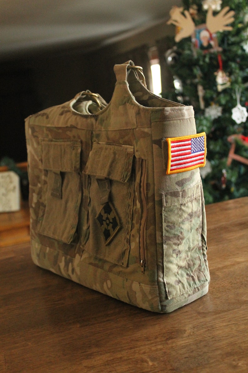 Military Tote Bag Custom Handmade from Your Uniform | Etsy