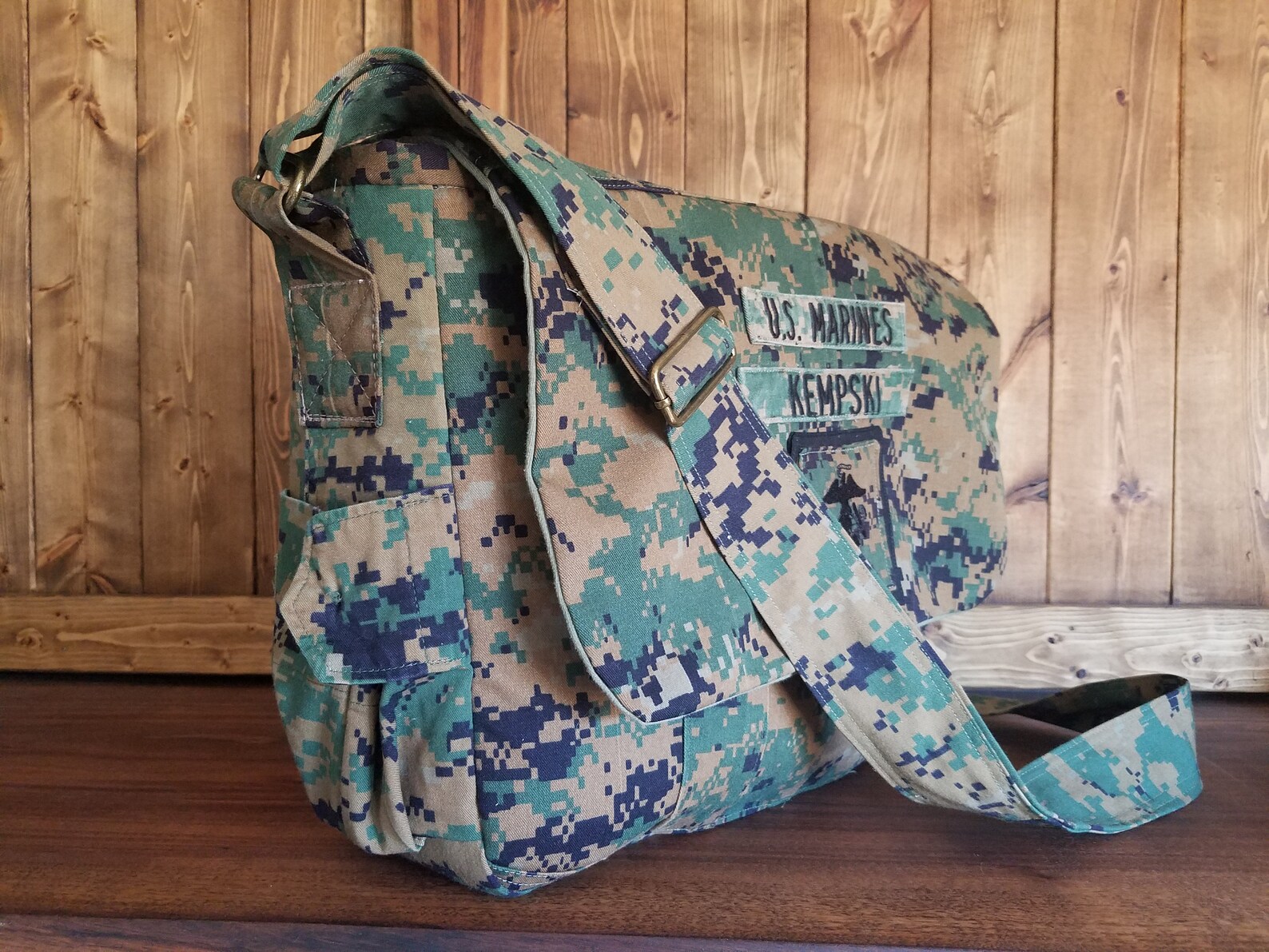 Military Messenger Bag Custom Handmade From Your Uniform - Etsy