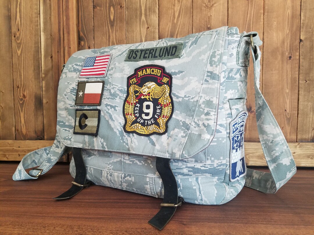 Military Messenger Bag - Custom Handmade From Your Uniform - Etsy