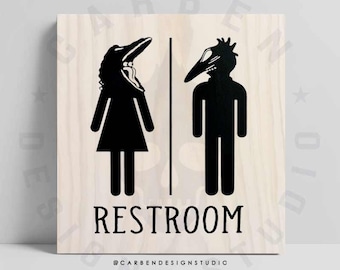 Beetlejuice Bathroom Sign - Etsy