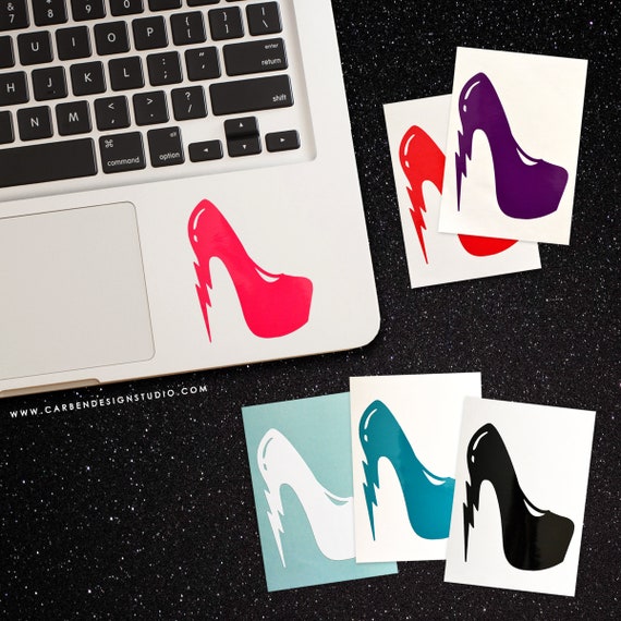 High Heels Decal. Platforms Decal. Shoes Decal. High Voltage. | Etsy
