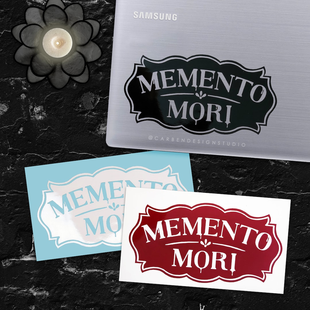 Memento Mori Decal. Memento Mori. Creepy Decal. Gothic Decal. Death ...