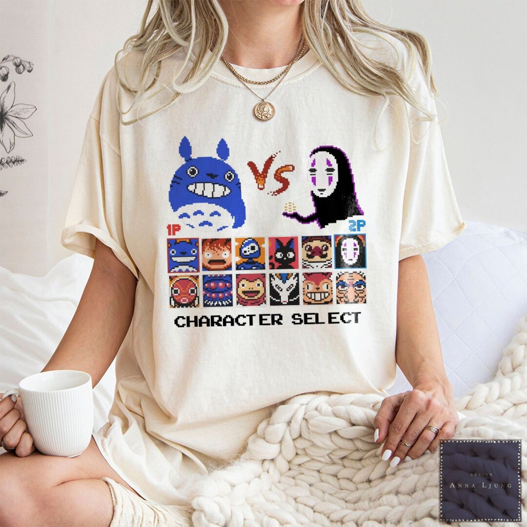 Pixel Art Studio Ghibli Characters Shirt, Ghibli Studio Shirt, Hayao ...