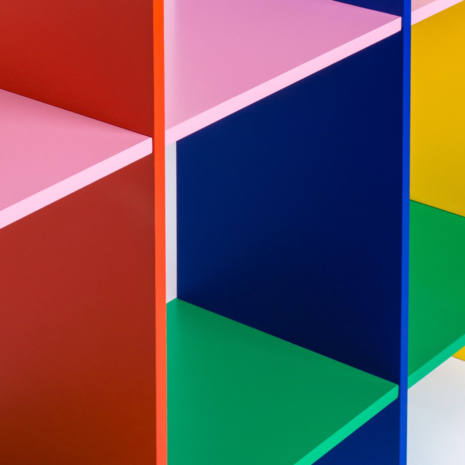 Multicolor Shelves | TV Shelf | Colorful Lowboard | Bookshelf ...