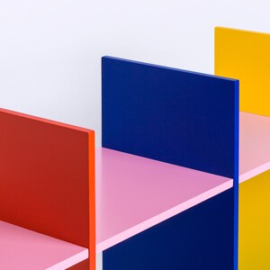 Multicolor Shelves | TV Shelf | Colorful Lowboard | Bookshelf ...