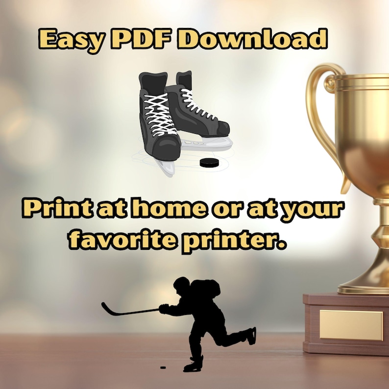 Hockey Award Certificates, Printable Hockey Awards, Hockey Certificates ...