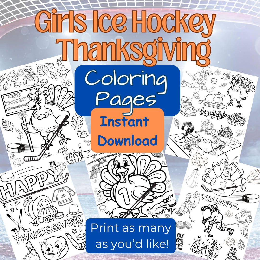 Girls Hockey Thanksgiving Coloring Pages Girls Ice Hockey Tournament ...