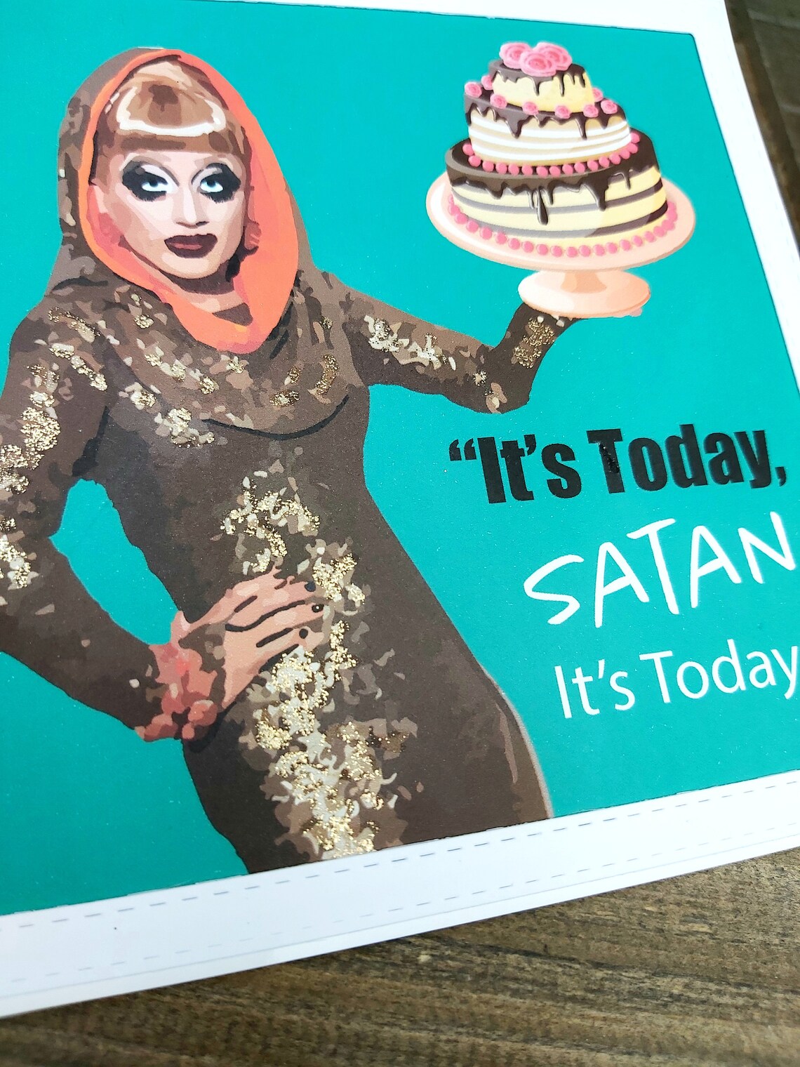 Rupauls Drag Race Bianca Del Rio Greeting Card Birthday Card Drag Queen ...