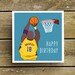 Los Angeles Lakers Birthday Card Personalised Lakers Card Basketball ...