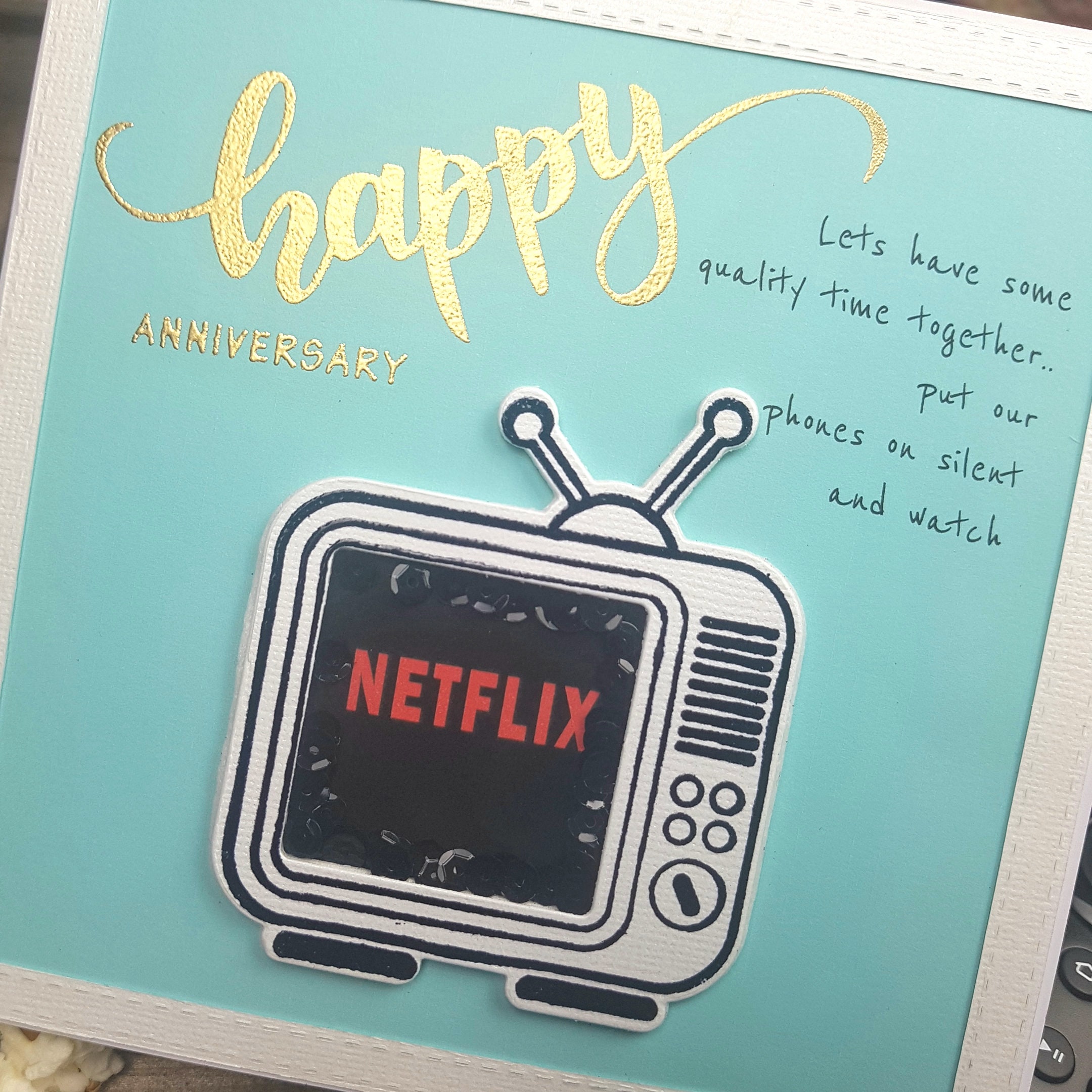 Happy Anniversary/ Happy Birthday Netflix Card. Watch Netflix - Etsy