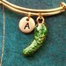 Pickle Bangle Pickle Bracelet Pickle Jewelry Green Pickle Charm ...